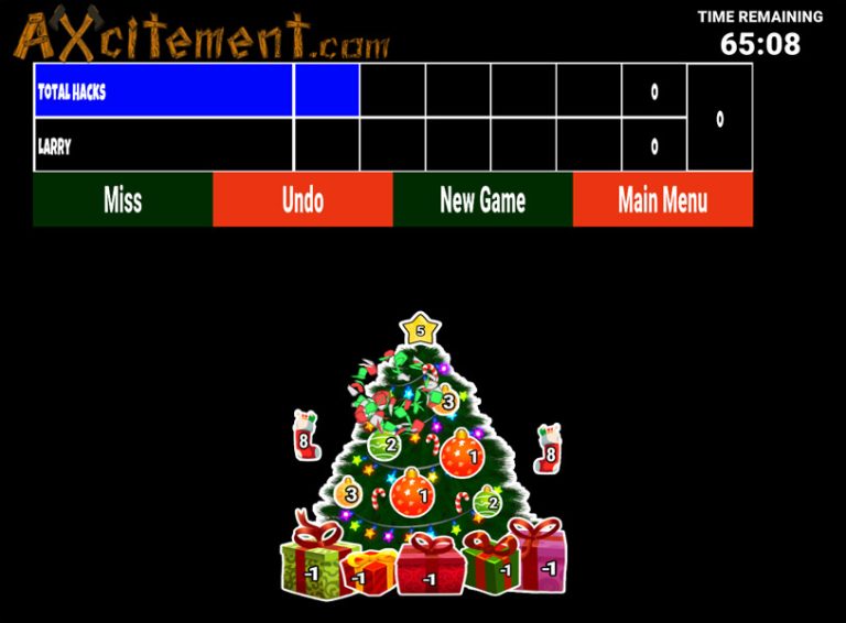 Projected Axe Throwing Targets - Zombies, Tic Tac Toe etc.